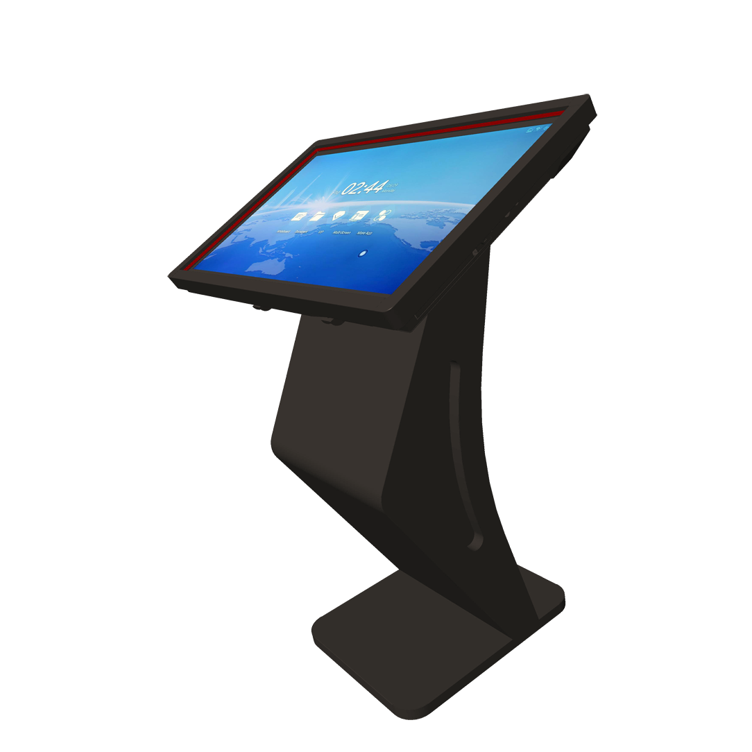 Black Touch-sensitive Slanted touch screen digital kiosk for Airport ...